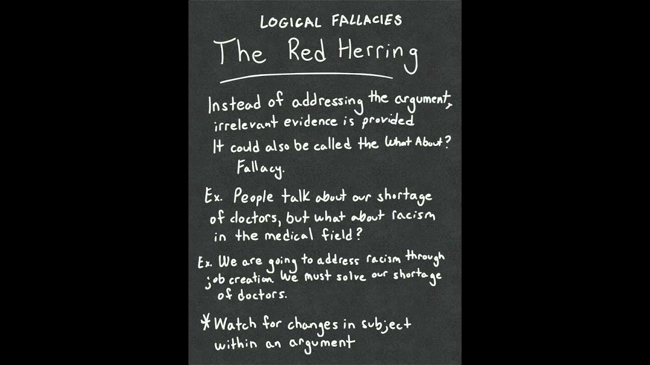 Logical Fallacies: The Red Herring - YouTube