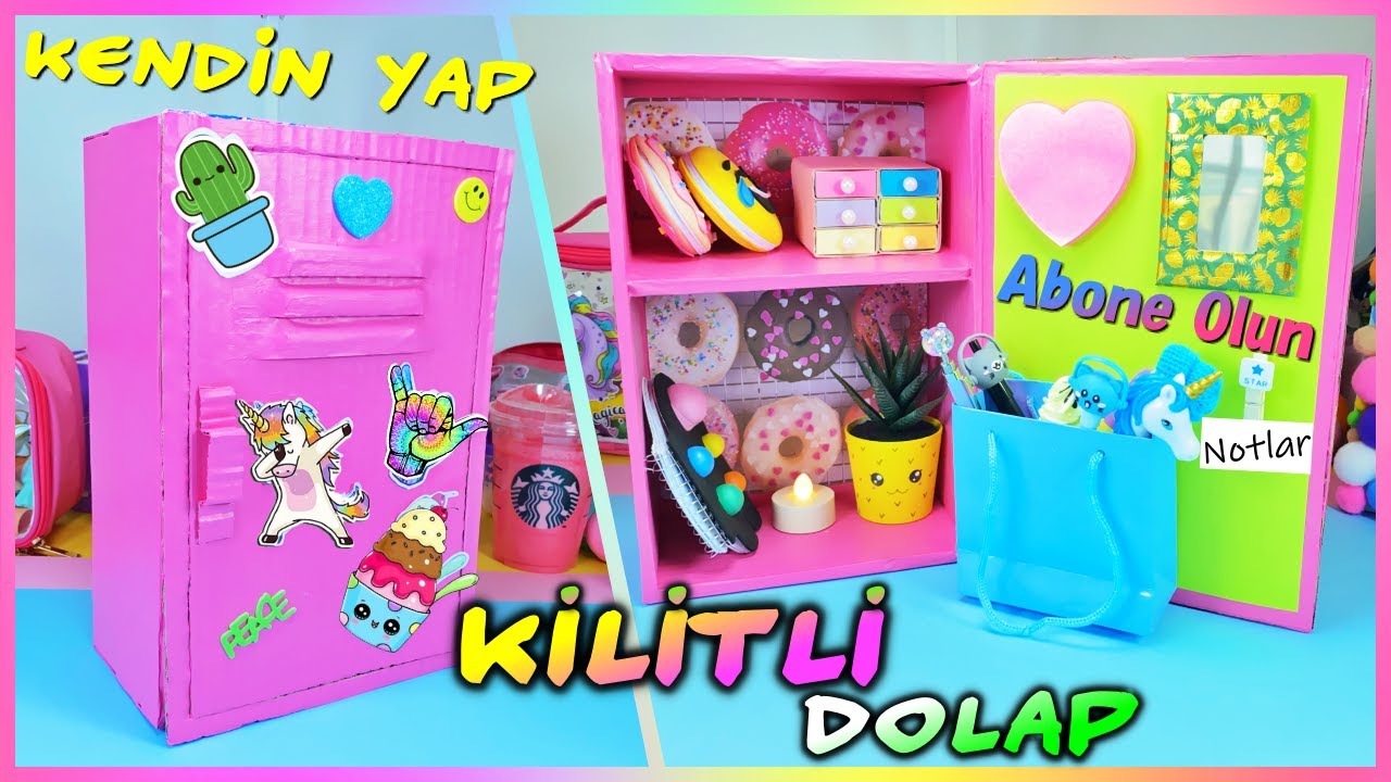 KENDİN YAP Kilitli Kasa / Ayakkabı Kutusundan Masa Düzenleyici Yapımı ...