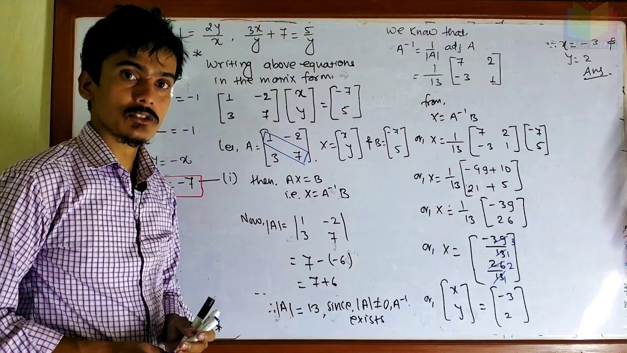 MATRIX , PART - 9 || LONG QUESTIONS || SEE OPTIONAL MATH 2077 - YouTube