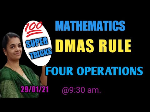 #MATHEMATICS # DMAS RULE/ FOUR OPERATIONS EXPLANATION IN MALAYALAM ...