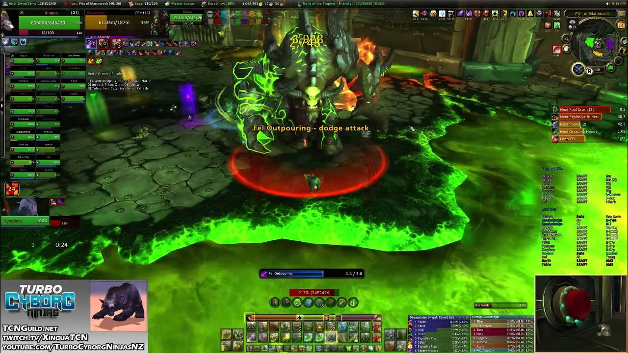 Turbo Cyborg Ninjas - Heroic Hellfire Citadel - Kormrok (Guardian Druid ...