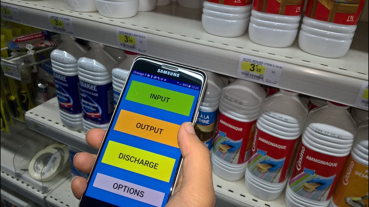 Simple inventory manager Android scanner - YouTube