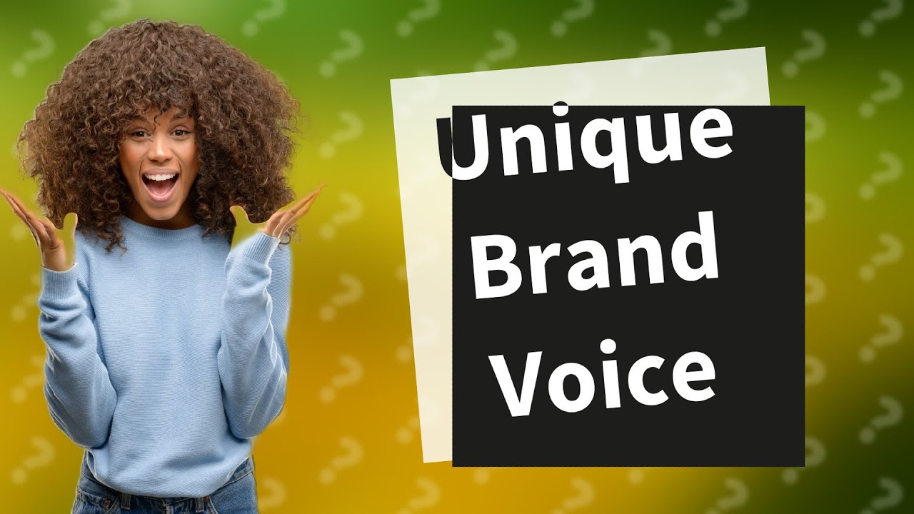 How Can I Establish My Brand's Unique Voice? - YouTube