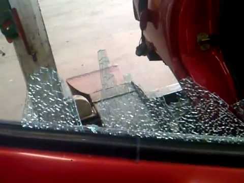 smashing a car with hammer - YouTube
