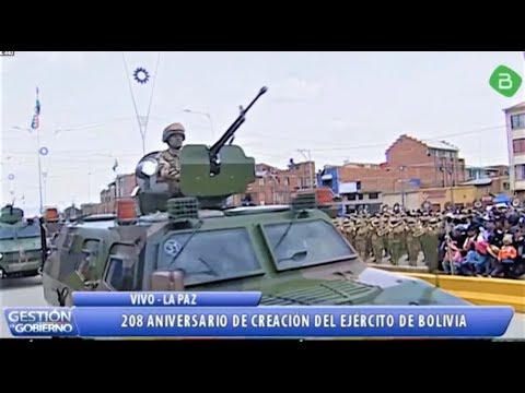 Bolivia 208 Aniversario de Creacion del Ejercito - Desfile de Parada en ...