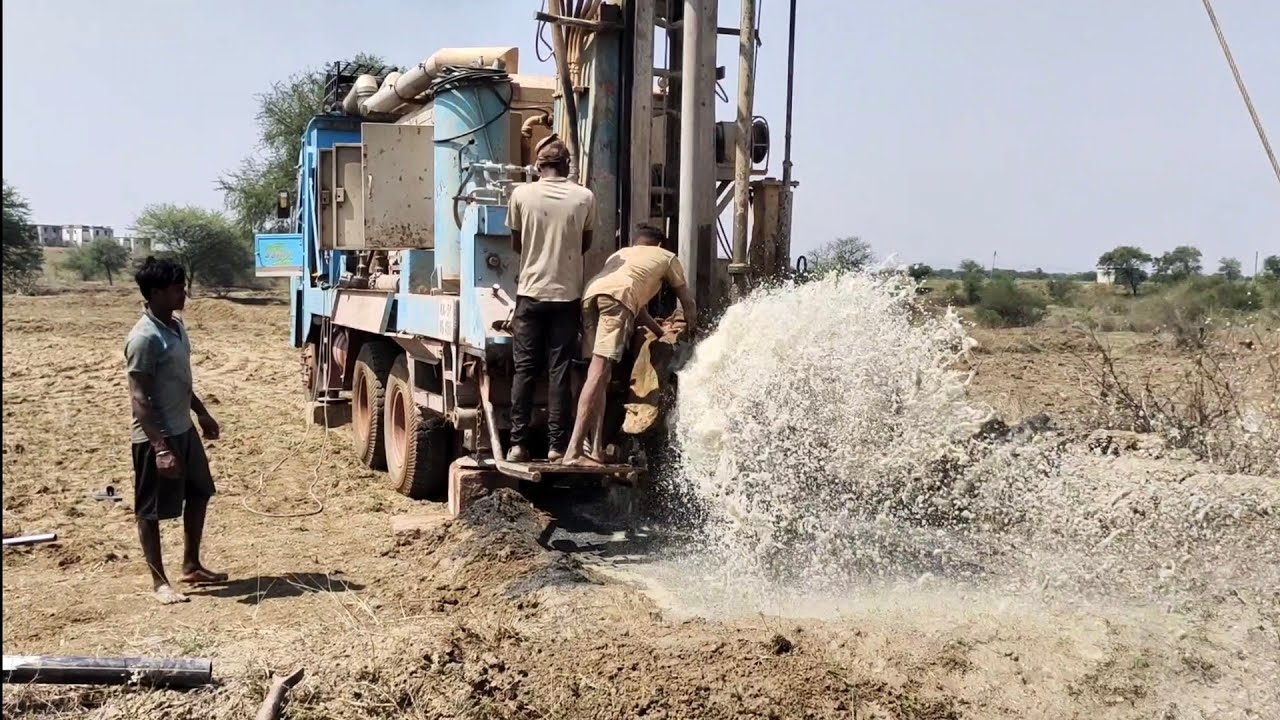 Bore well drilling 10hp motor water || Village Borewell Point | 10Hp ...