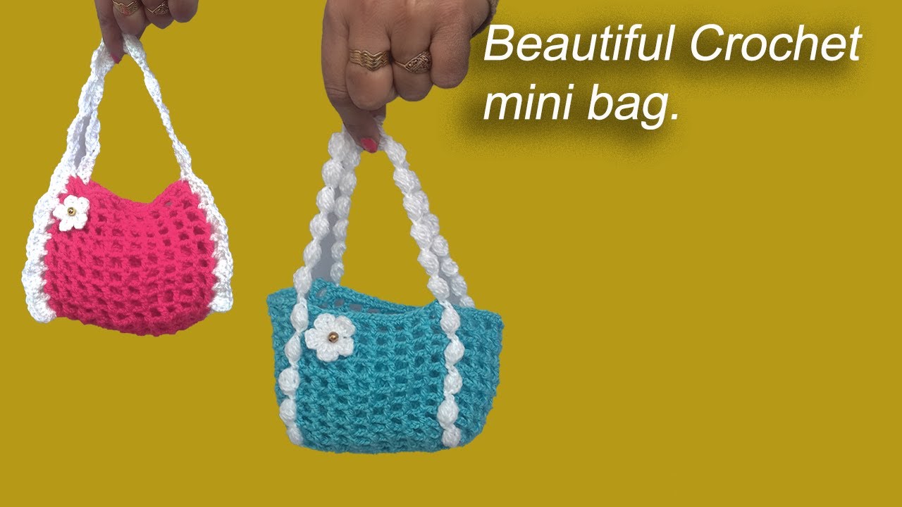 "Learn How to Make a Tiny Crochet Bag - You Have to See This!" - YouTube