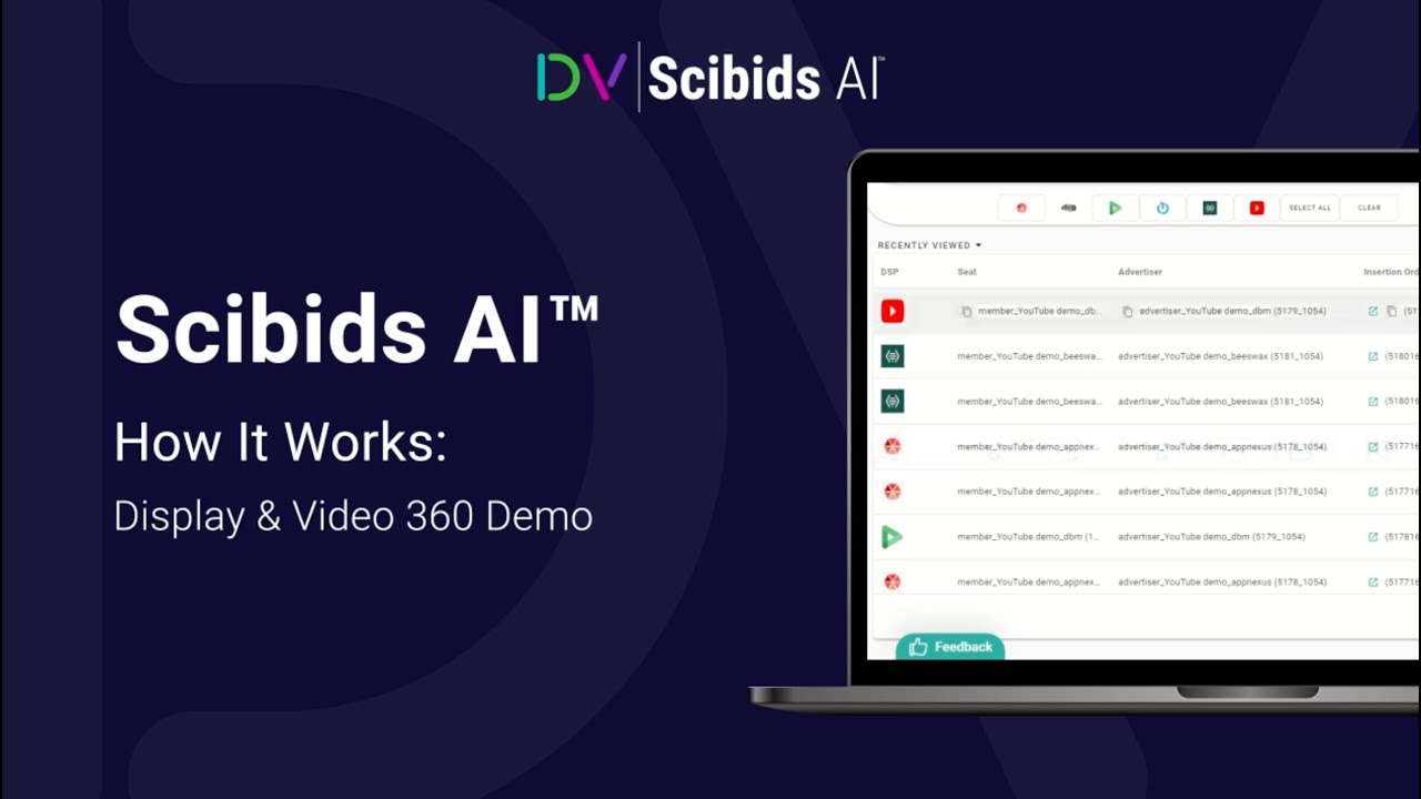 Scibids AI Demo - DV360 - YouTube