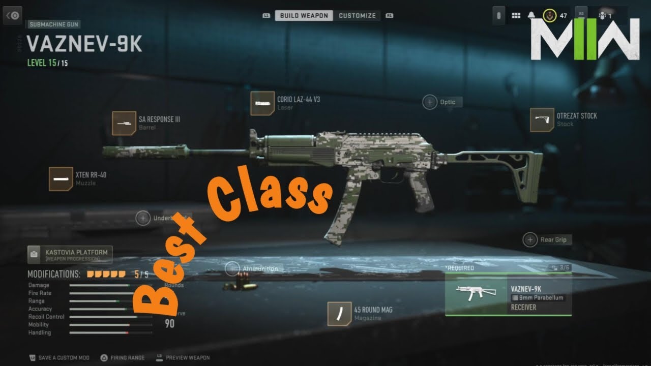 COD MW2 Shipment : Best Class VAZNEV-9K - أفضل اعدادت للسلاح كود19 - YouTube