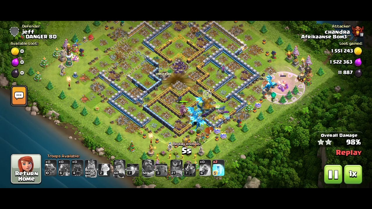 coc dead base easy loot..... - YouTube