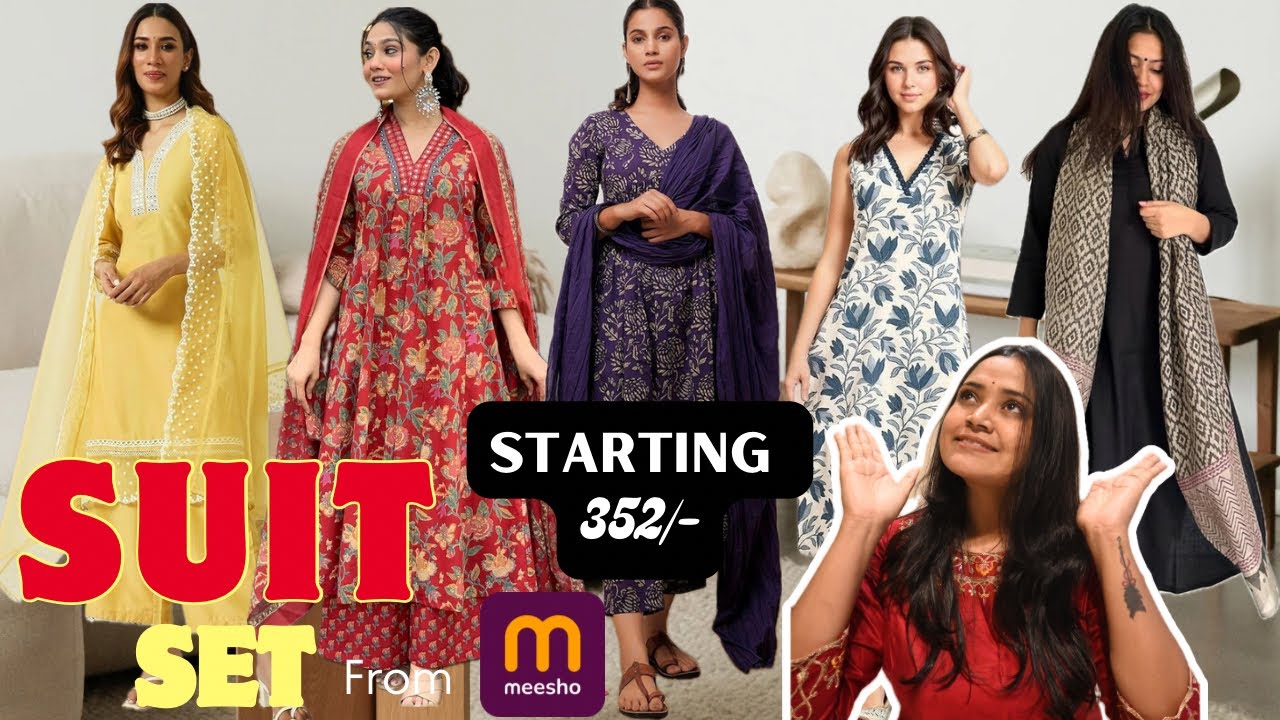 Messho Kurti Set Haul | Kurta Set Haul Starting 352/- | Messho kurta ...