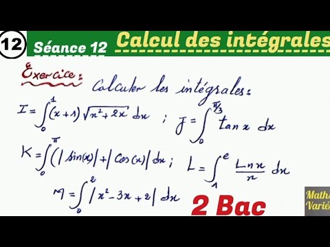 calcul des intégrales. séance 12. 2Bac. calcul des intégrales de sin ...