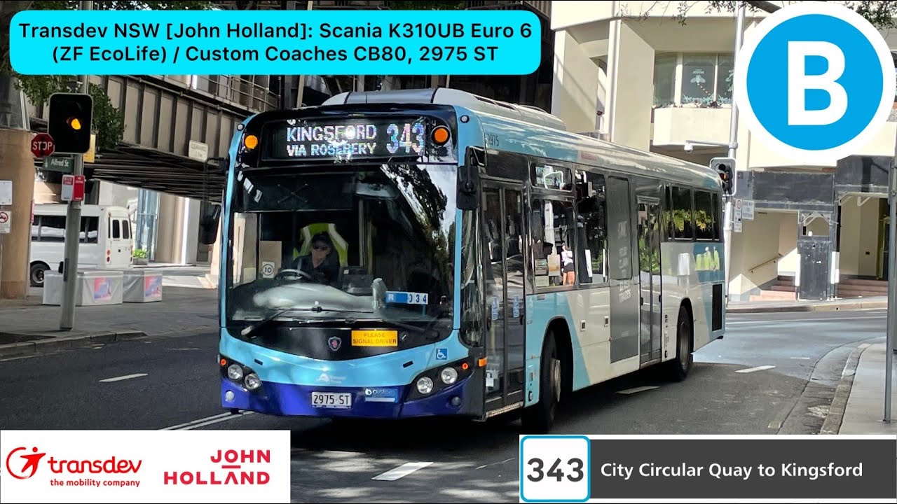 Transdev NSW [John Holland]: Scania K310UB Euro 6 (ZF EcoLife) / Custom ...