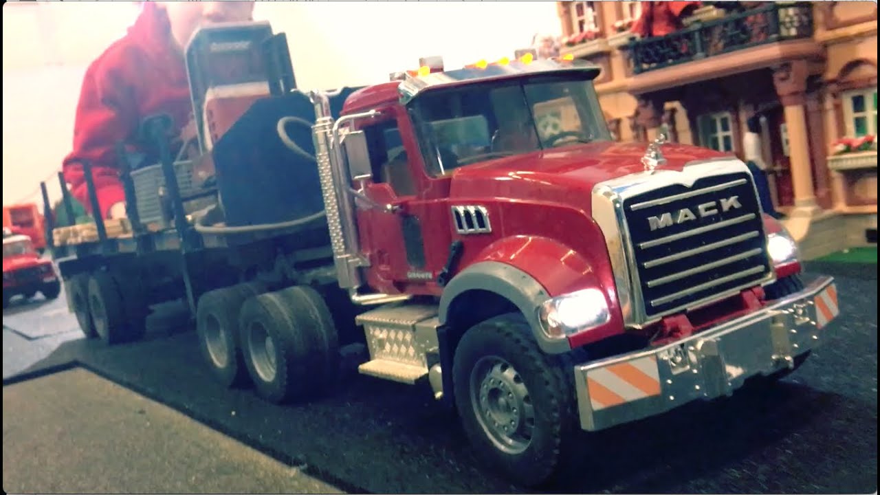 Bruder TRUCKS for KIDs ♦ Logging Truck Scania ♦ Timber Toy Truck Saw ...