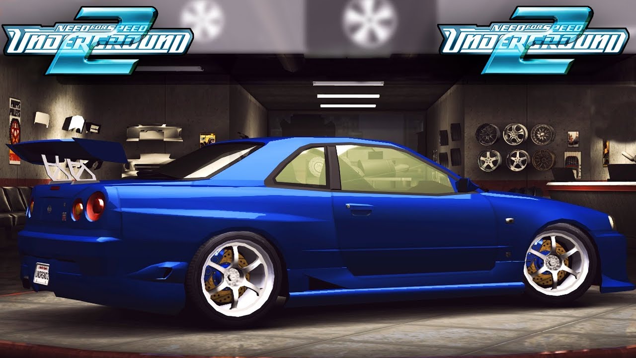 YENİ ARACIMIZ NİSSAN SKYLİNE GTR R34 // Need For Speed Underground 2 ...