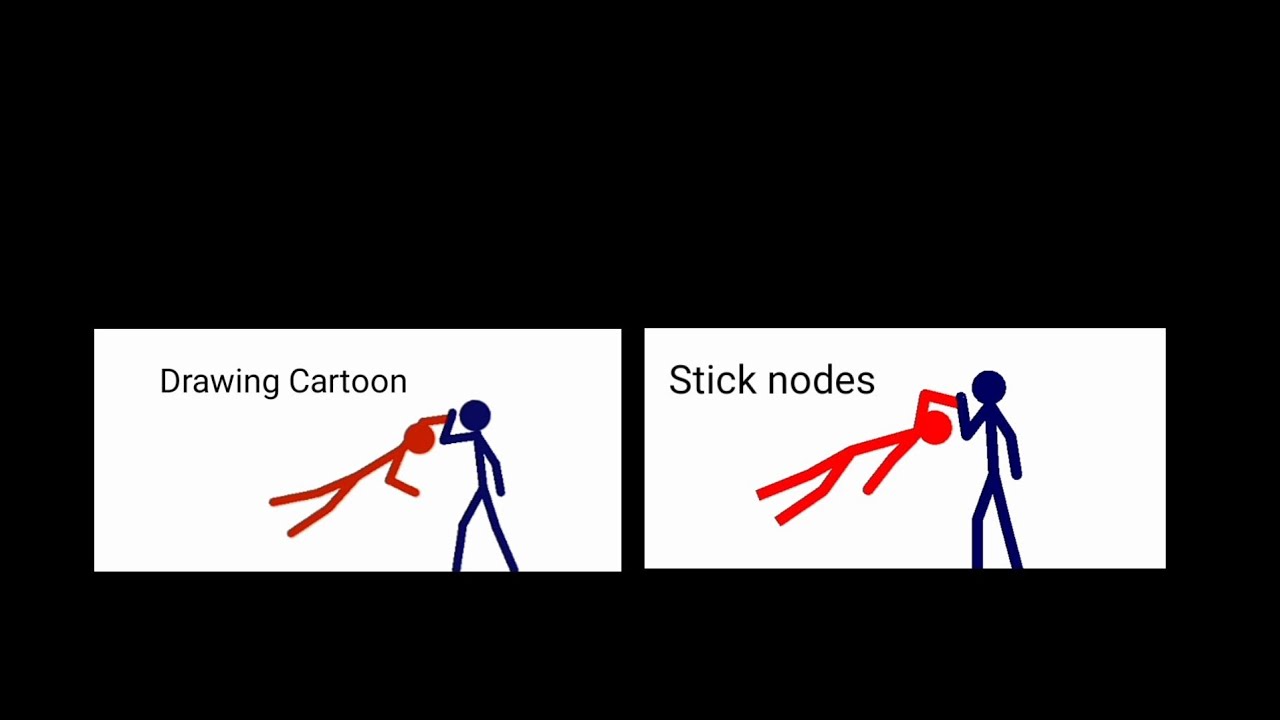 Stick Nodes Vs Drawing cartoons. Red Vs Blue Animations. my first ...
