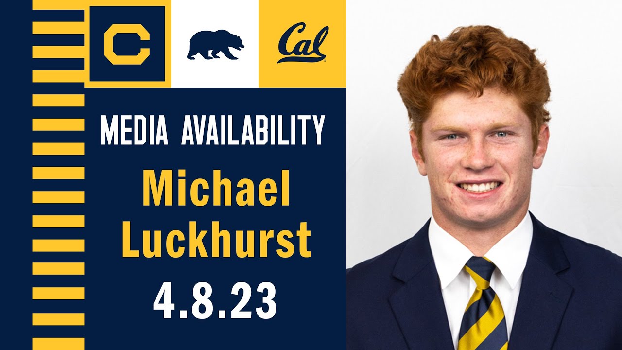 Cal Football: Michael Luckhurst Media Availability (4.8.23) - YouTube
