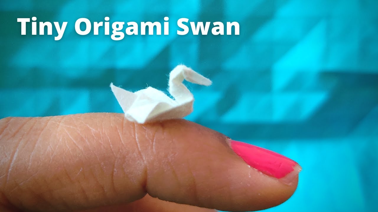 Paper Folding Swan | World's Smallest Paper Bird - YouTube