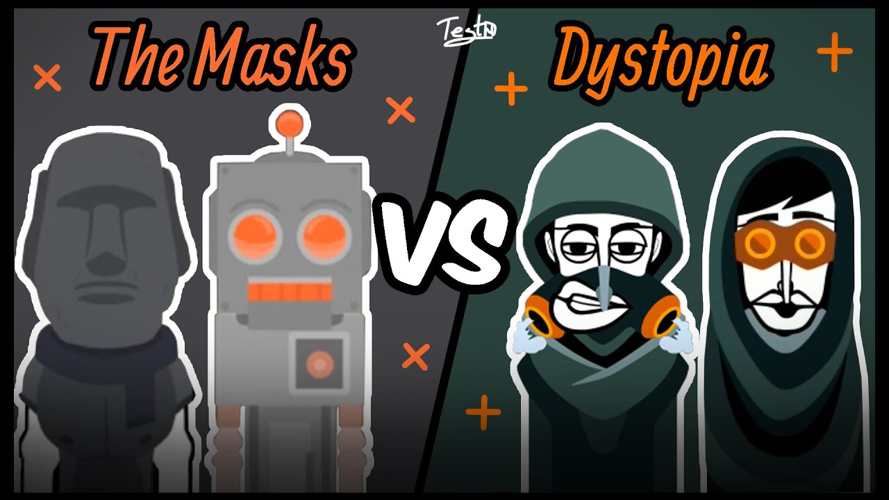 The Masks Vs Dystopia | Incredibox Mod Vs V8 - YouTube