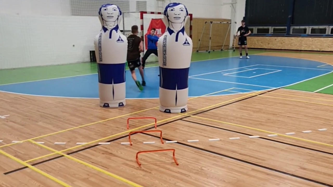 Handball training - left back - YouTube