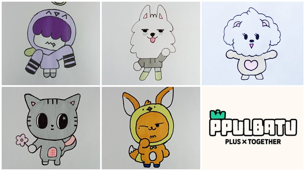 HOW TO DRAW PPULBATU (TXT) | Dibujos De Kpop - YouTube