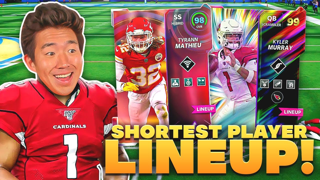 SHORTEST PLAYERS LINEUP! NFL's Short Kings! Madden 22 - YouTube