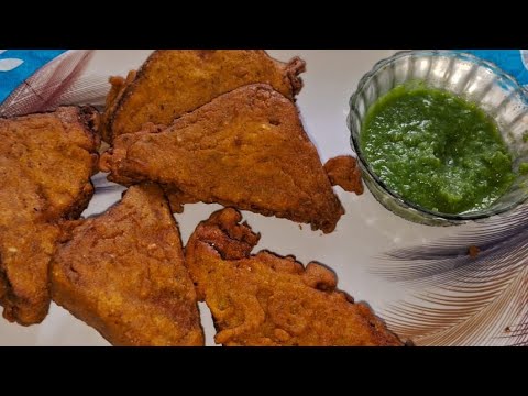 #Tasty And Chatpate Bread Pakoda Recipe । Perfect crispy snack for tea ...