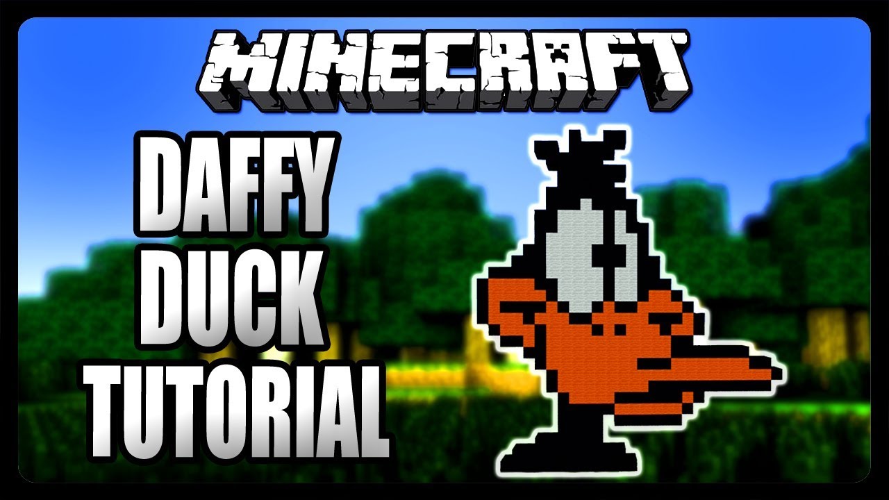 Minecraft: How To Build Daffy Duck Tutorial - YouTube