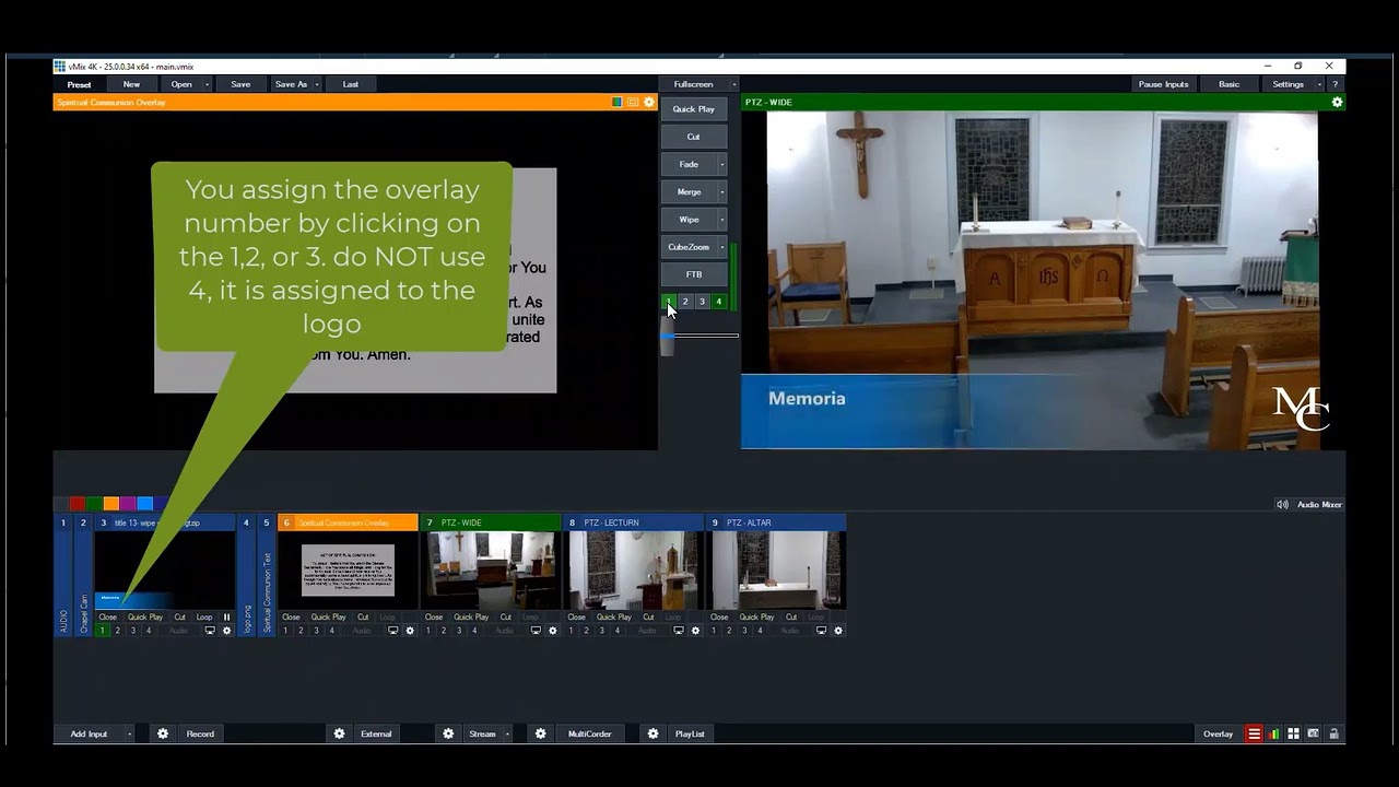 vMix - Overlay button demo - YouTube