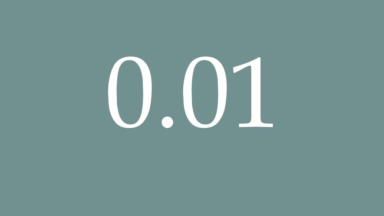 How to Pronounce ''0.01'' Correctly in French - YouTube