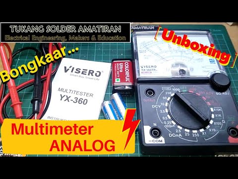 Multitester Analog dan Cara Kalibrasi Multimeter Analog ( Unboxing ) # ...