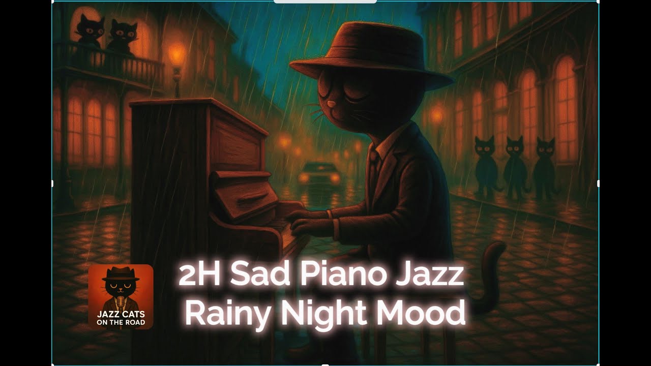 Sad Jazz Rain – 2H Piano Cat at Night (No Words) - YouTube