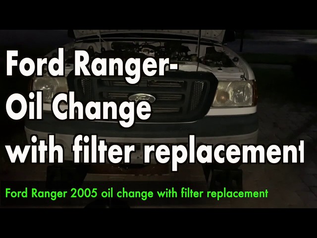 Ford Ranger V6 Oil Change DIY, 51% OFF | www.pinnaxis.com