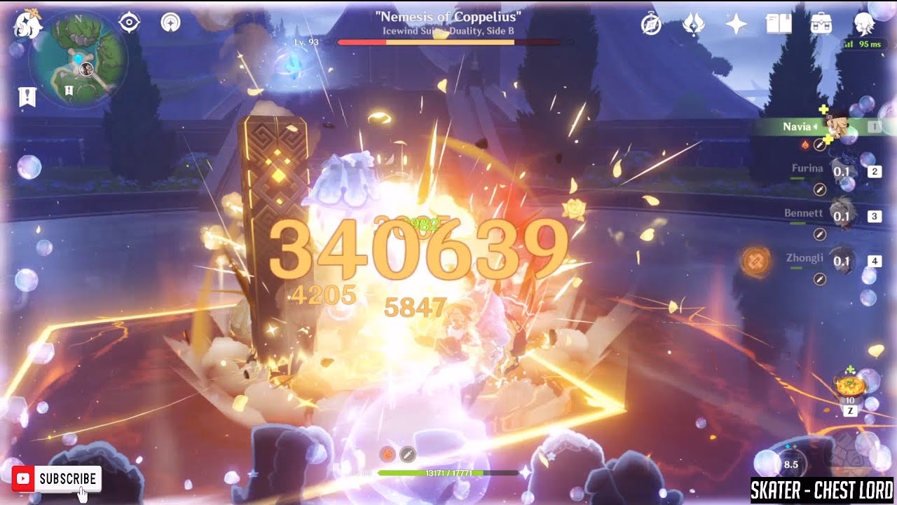 Genshin Impact - C2 Navia 340k Umbrella Bang - YouTube