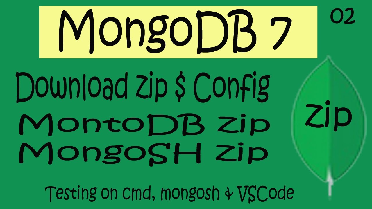 MongoDB7 Download mDB and MongoSH ZIP and Config Part-02 - YouTube