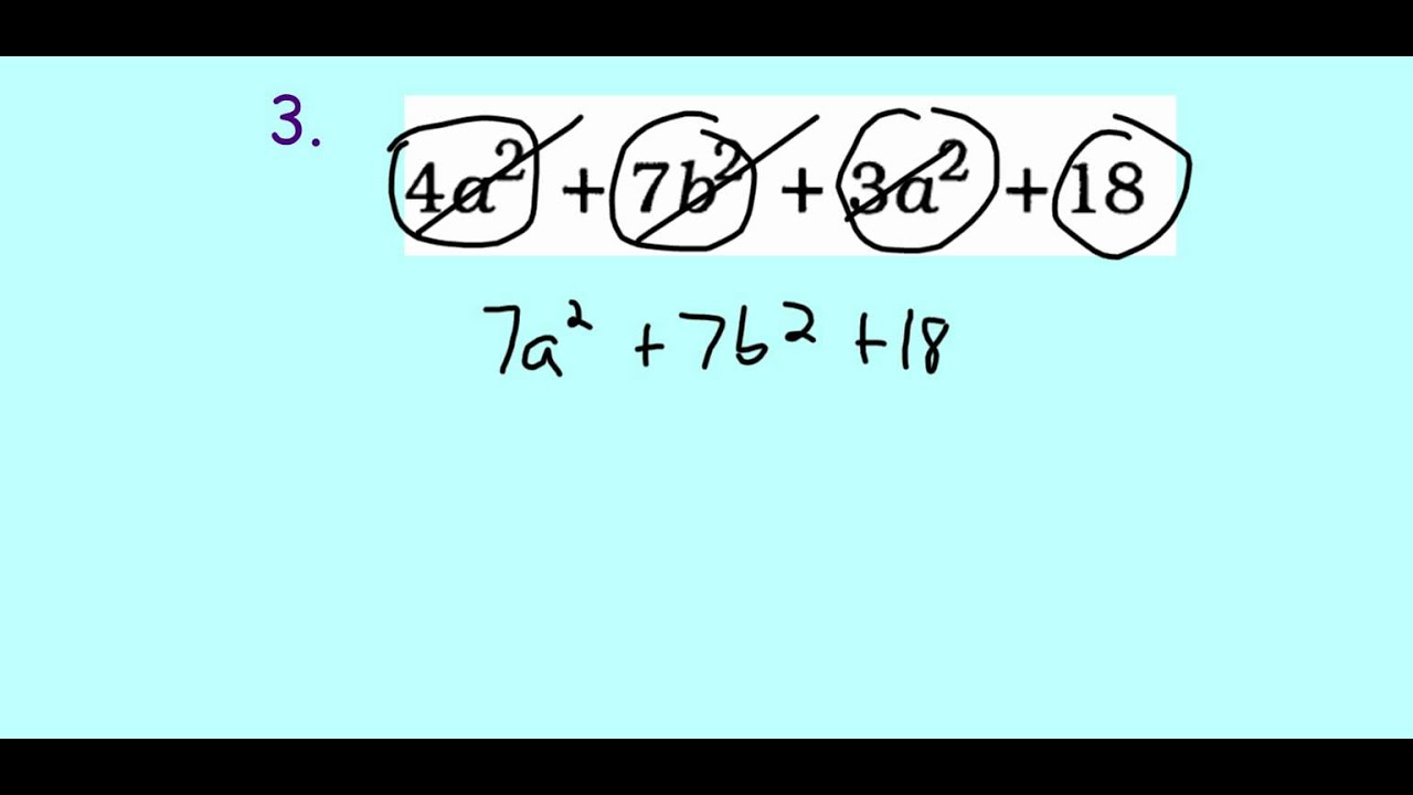 Common Core Math Video 8 Simplifying Expressions. - YouTube