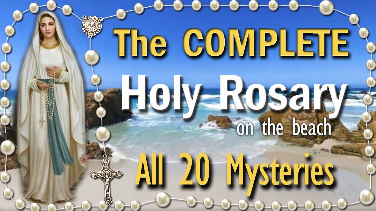 FULL HOLY ROSARY - ALL 20 Mysteries, COMPLETE, Scriptural Meditations ...