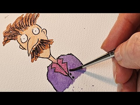 Easy Way to Draw Like Quentin Blake | Step by Step | Art ASMR - YouTube