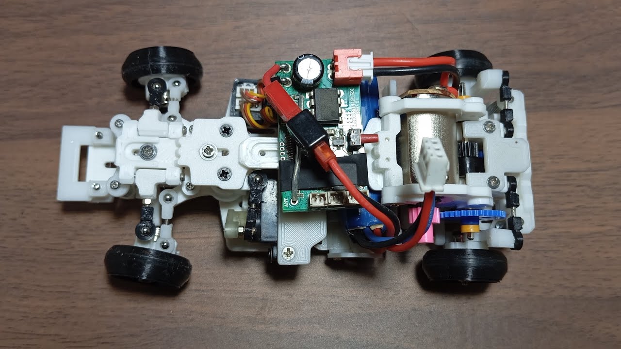 DS28 3D Printed Mini Drift RWD 1/28 with kyosho one via body - YouTube