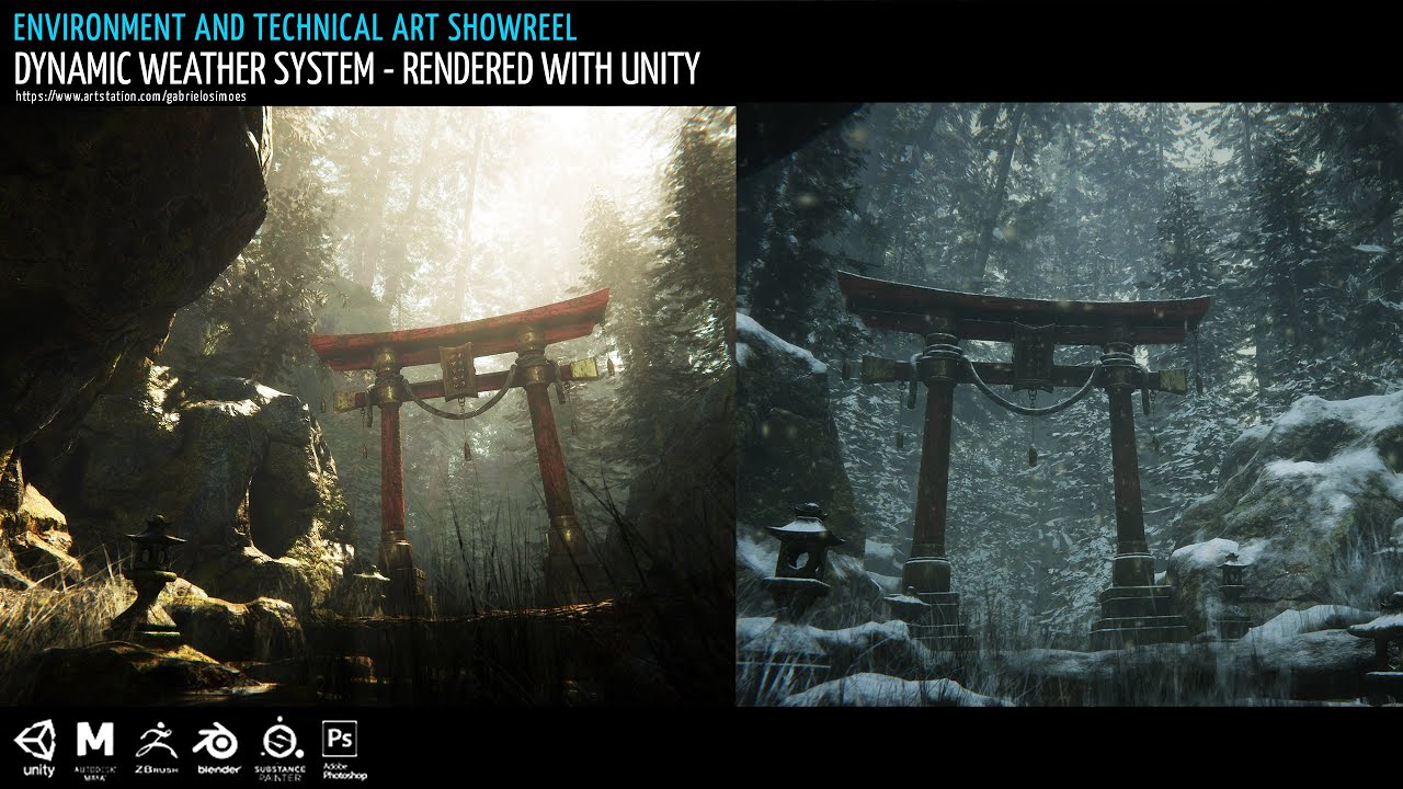 Environment and Technical Art Showreel | Unity Dynamic Weather System ...