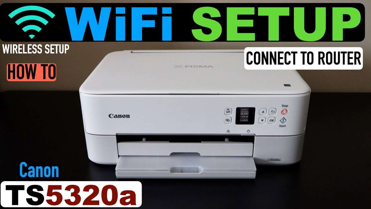 Canon Pixma TS5320a WiFi Setup, Connect To Router With Display Panel ...