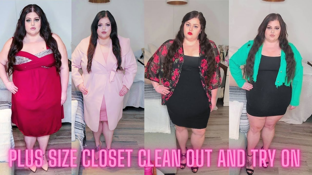 Plus Size Closet Cleanout and Try-on - YouTube