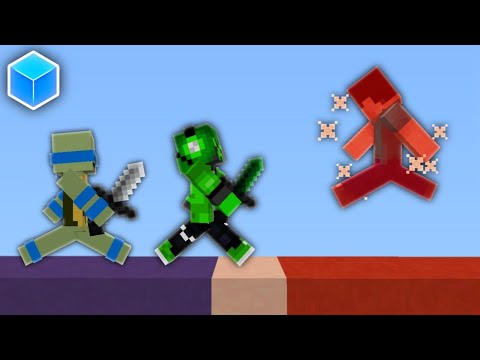 CREEPER and Nightlxgacy play cubecraft block wars bridges - YouTube