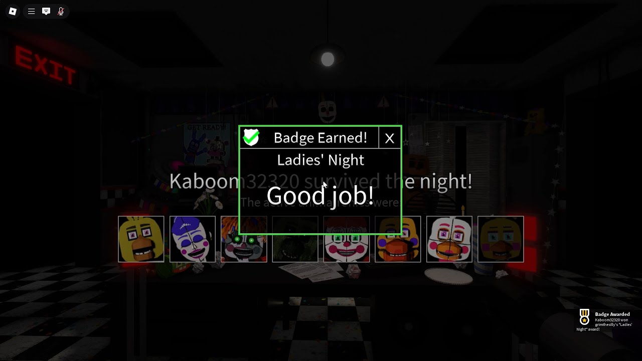 Fnaf Roblox Ultimate Random Night: Ladies' Night - YouTube