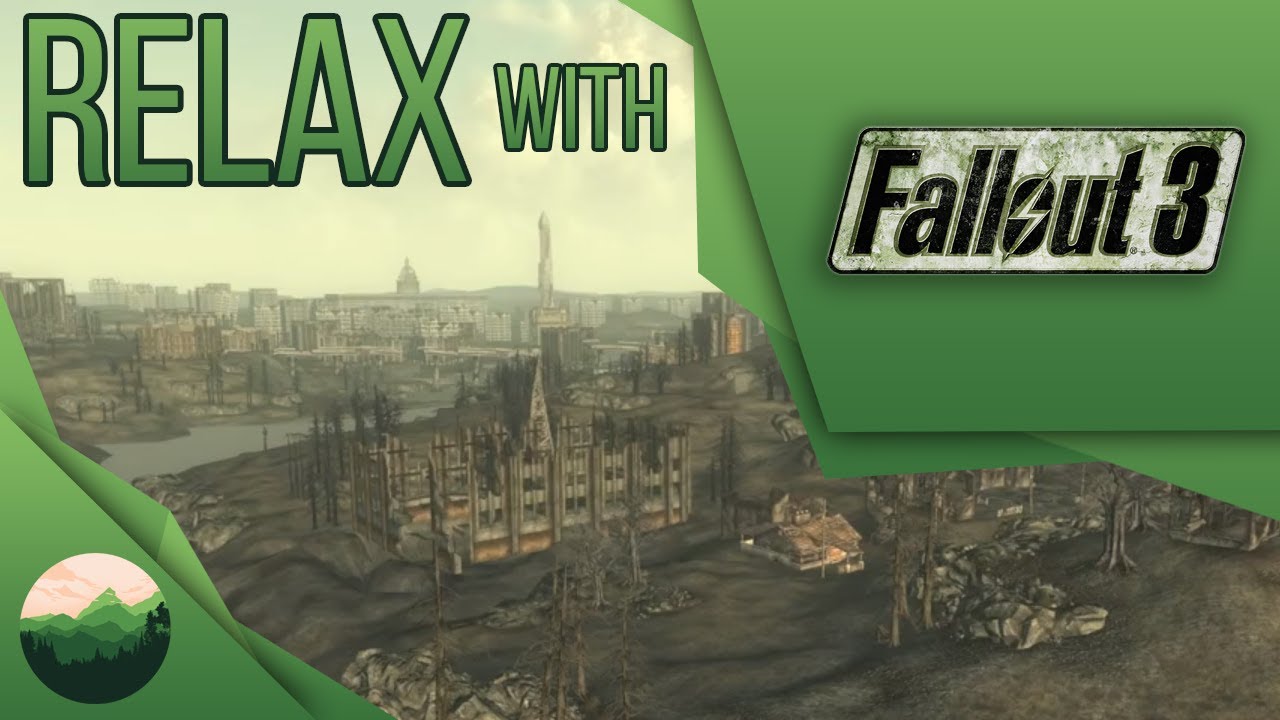 FALLOUT 3 - Relaxing Gameplay for Sleep/Meditation/Study/Ambience (Wind ...
