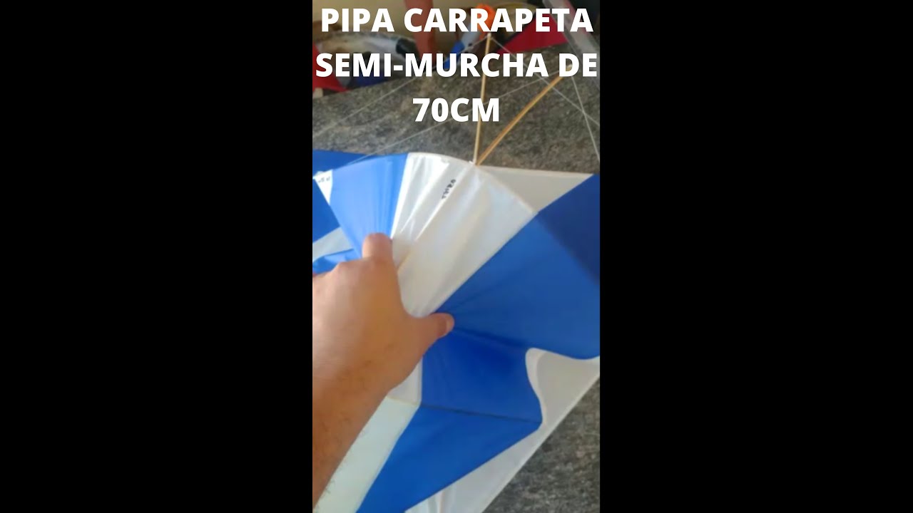 PIPA CARRAPETA SEMI MURCHA DE 70CM PARA SOLTAR COM LINHA FIO 10 TOP ...