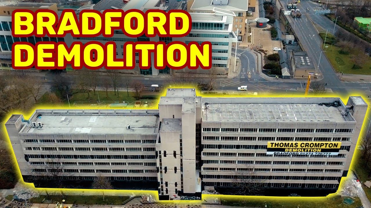 BRADFORD JACOBS WELL DEMOLITION - DRONE VIEW - YouTube