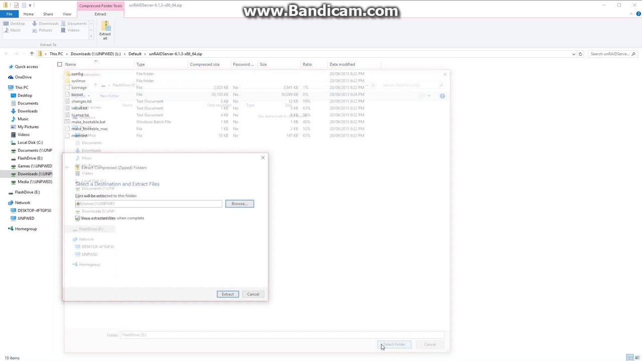 unRAID Flash Drive Setup - YouTube