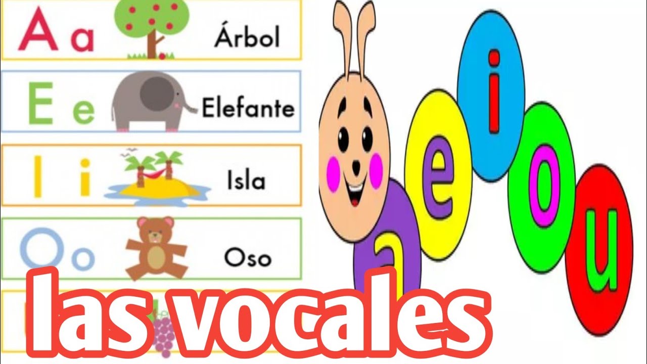 Aprende las vocales\ videos educativos para niños (a e i o u) - YouTube