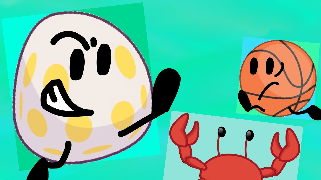 BFDI - Eggy kicks a crab - YouTube
